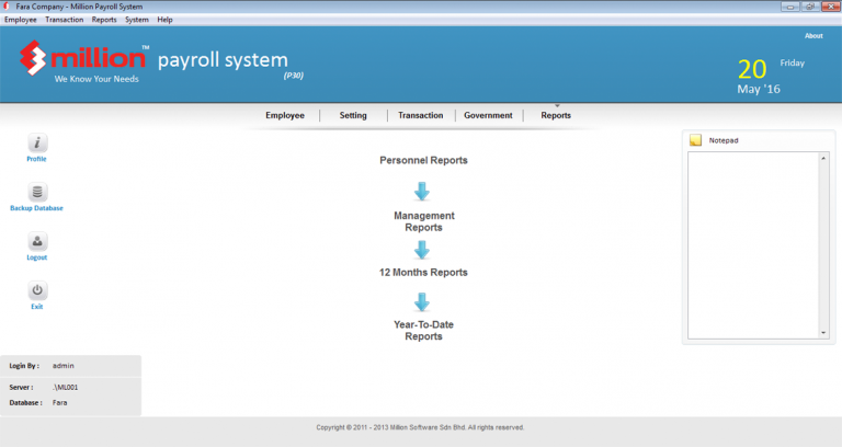 Million Payroll – Accountsoft Enterprise Sdn Bhd